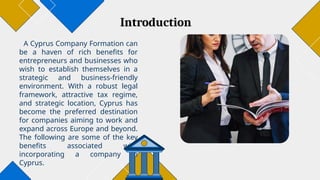 The Benefits of Incorporating a Company in Cyprus | PPT