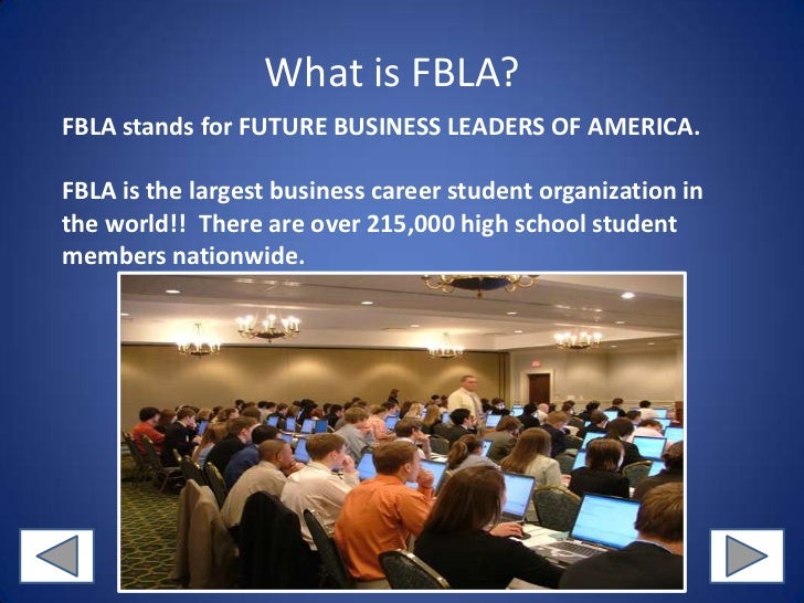 The benefits of joining fbla