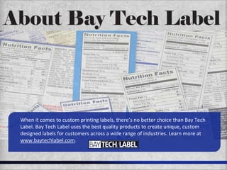 The Benefits of labelling your product | PPT