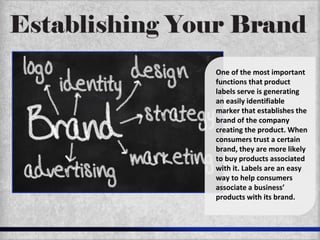 The Benefits of labelling your product | PPT