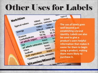 The Benefits of labelling your product | PPT
