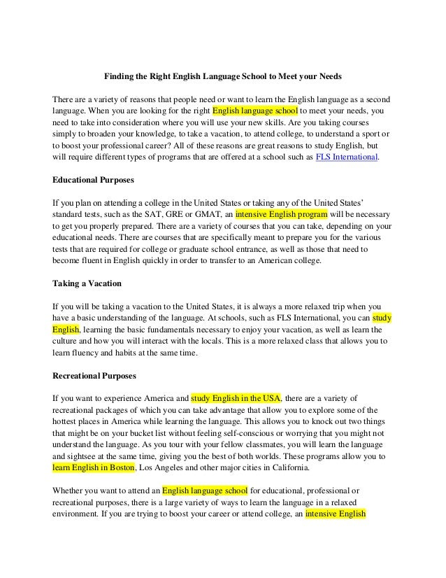 The Benefits Of Learning The English Language As A Second Language In The Benefits Of Learning The English Language As A Second Language In