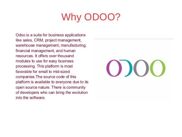 The benefits of odoo