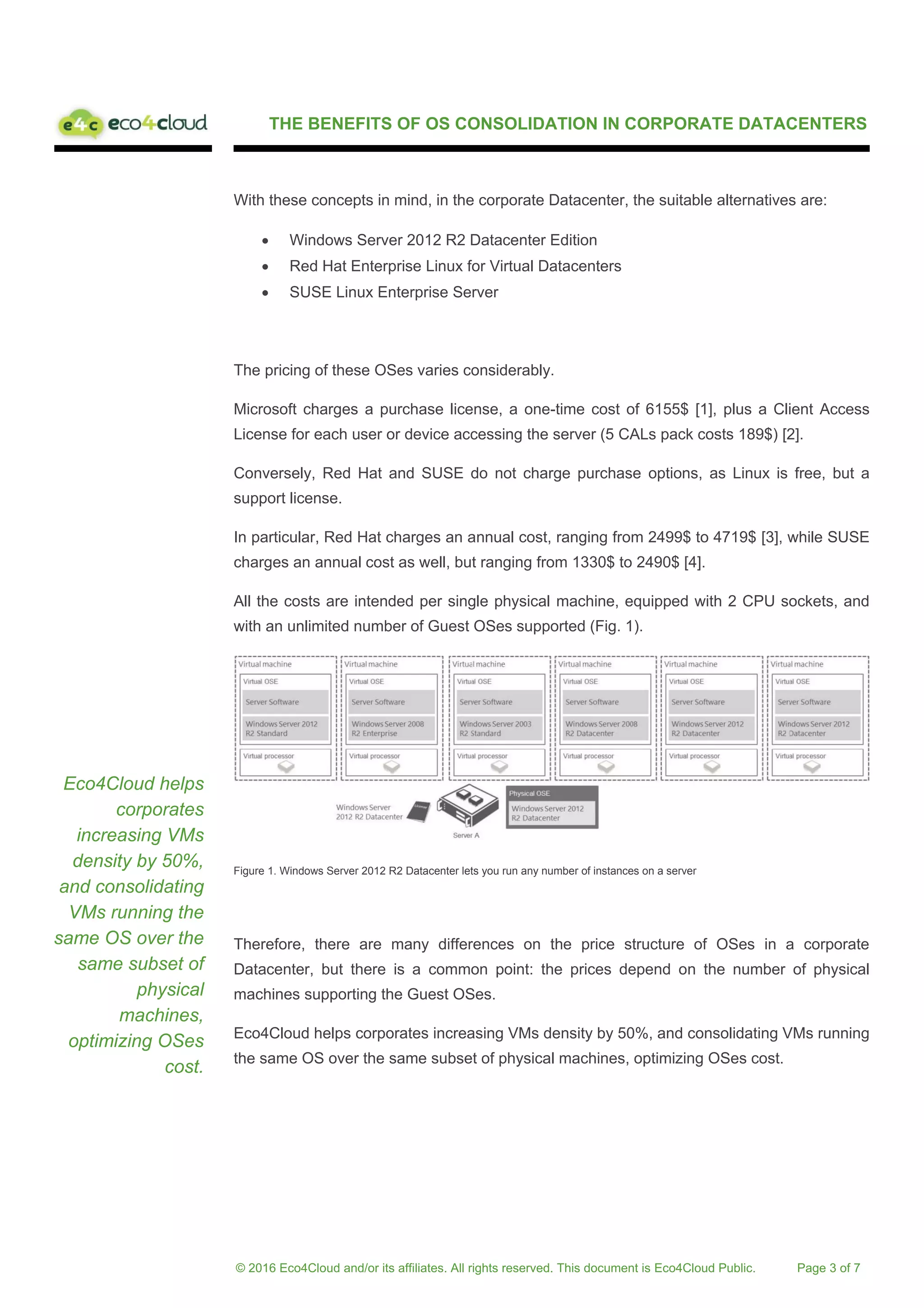 The benefits of operating systems consolidation in corporate datacenters | PDF | Operating ...