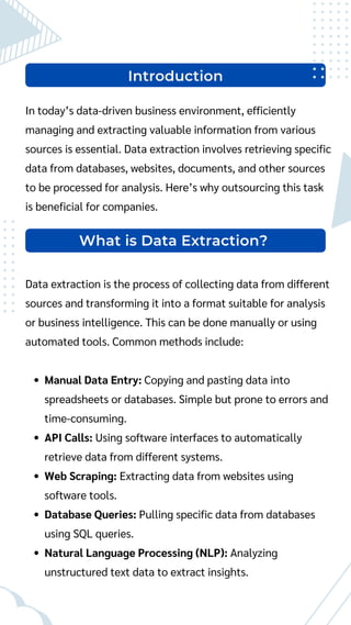 The Benefits of Outsourcing Data Extraction | PDF The Benefits of Outsourcing Data Extraction | PDF