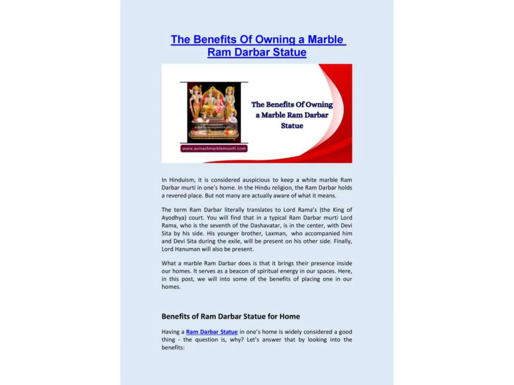 The Benefits Of Owning a Marble Ram Darbar Statue_00001.pptx