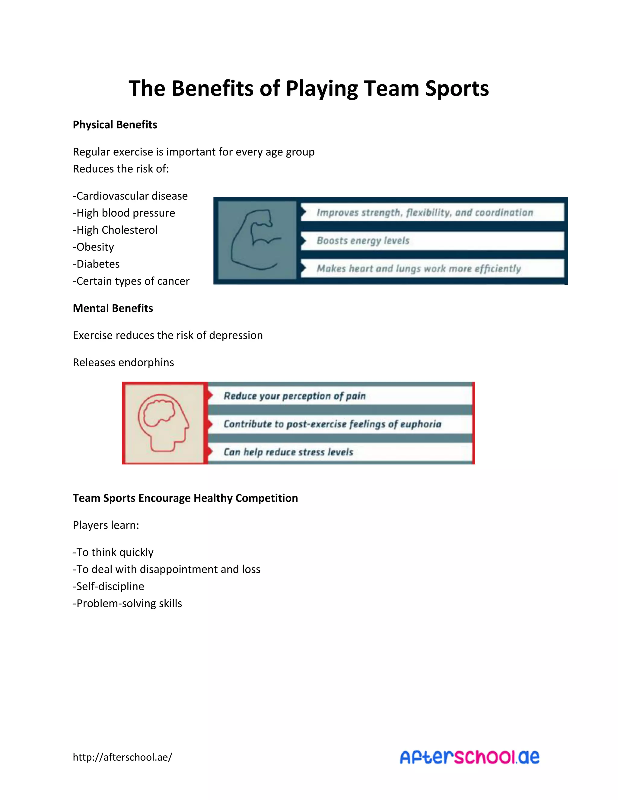 The Benefits of Playing Team Sports | PDF