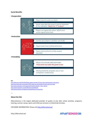 The Benefits of Playing Team Sports | PDF