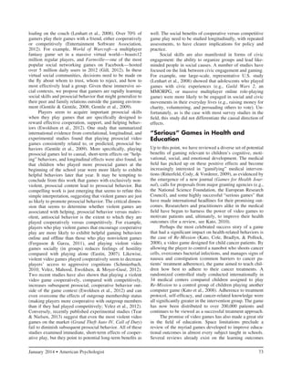 The benefits of playing video games amp a0034857 | PDF