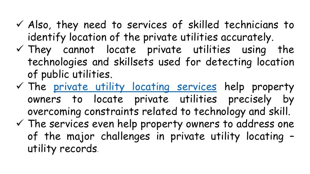 The benefits of private utility locating service