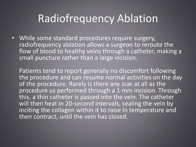 The Benefits of Radiofrequency Ablation | PPTX