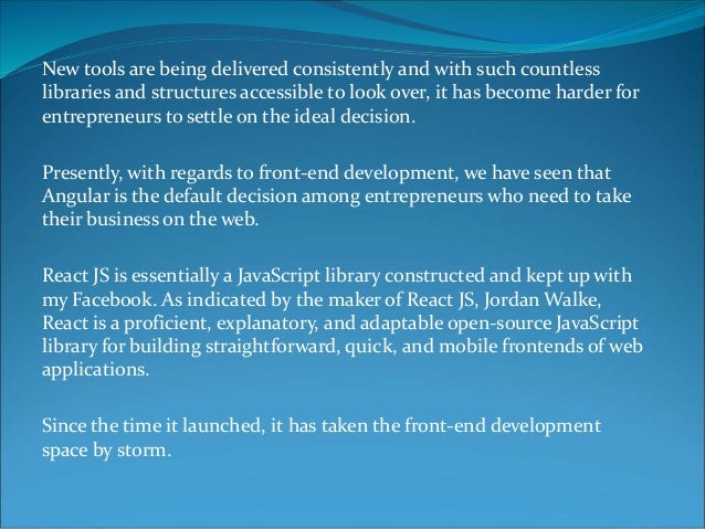 The benefits of react js and reasons to choose it for your project ...