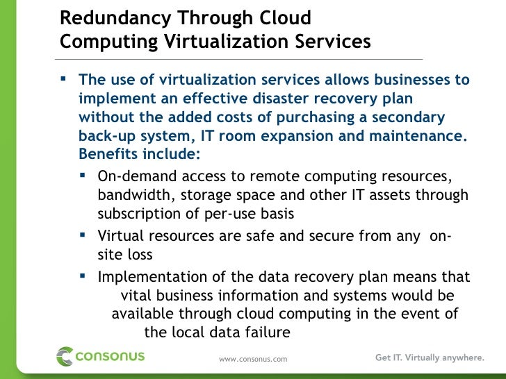 The benefits of redundancy in data centers powered by the cloud and d…
