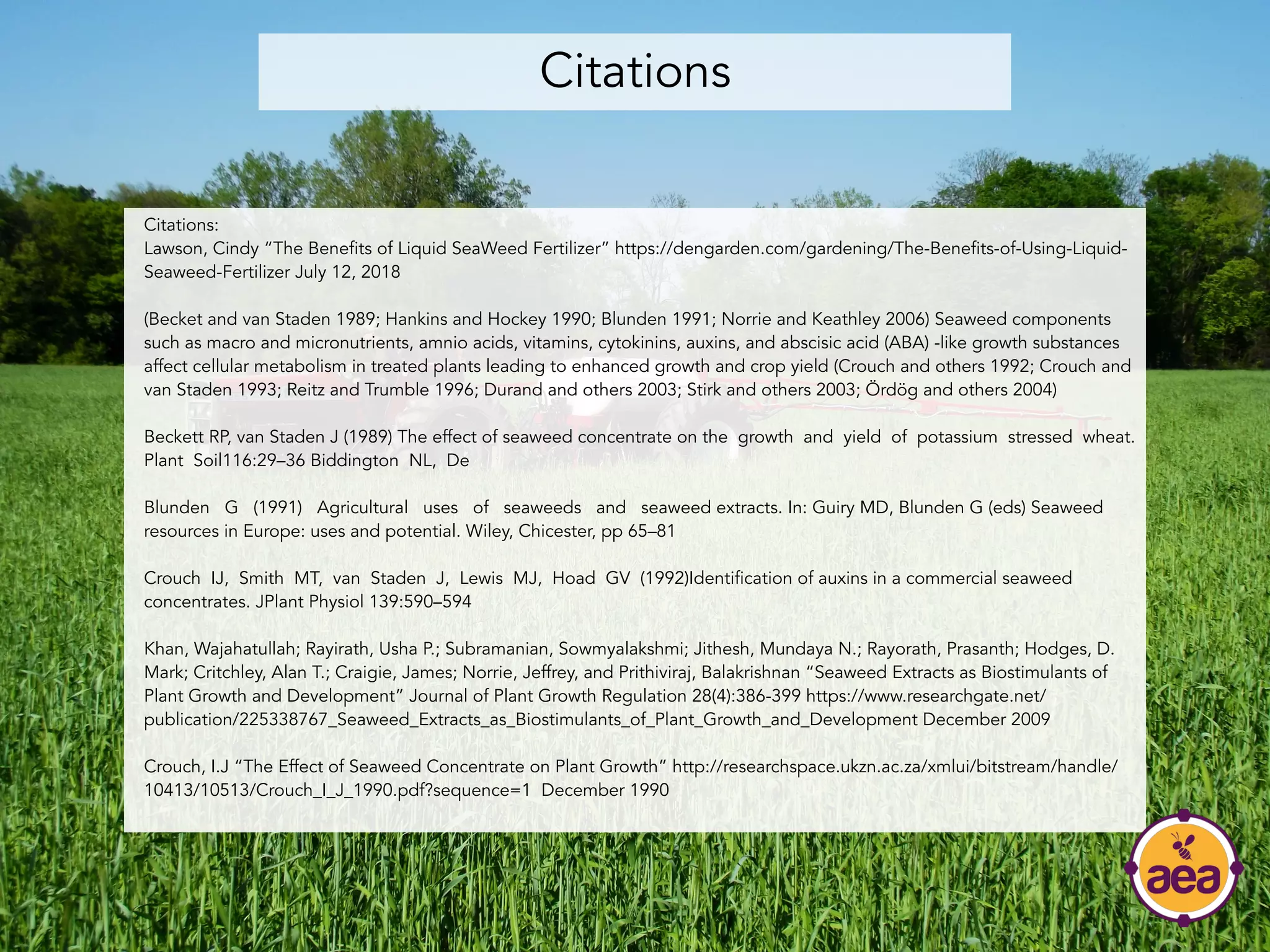 The Benefits of Seaweed in Agriculture | PDF