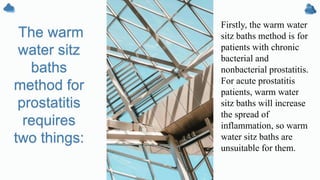 The Benefits of Sitz Baths for Prostatitis Relief in Men | PPT