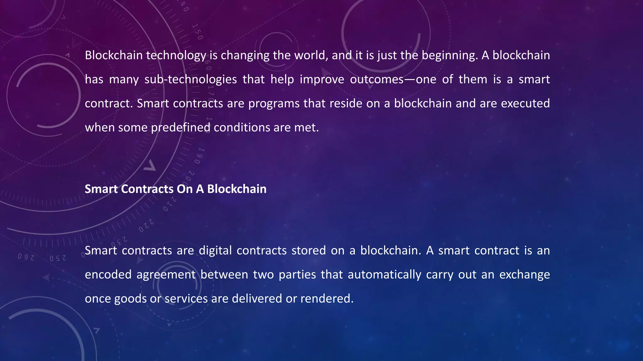 The Benefits Of Smart Contracts Development Explored And Explained | PPT