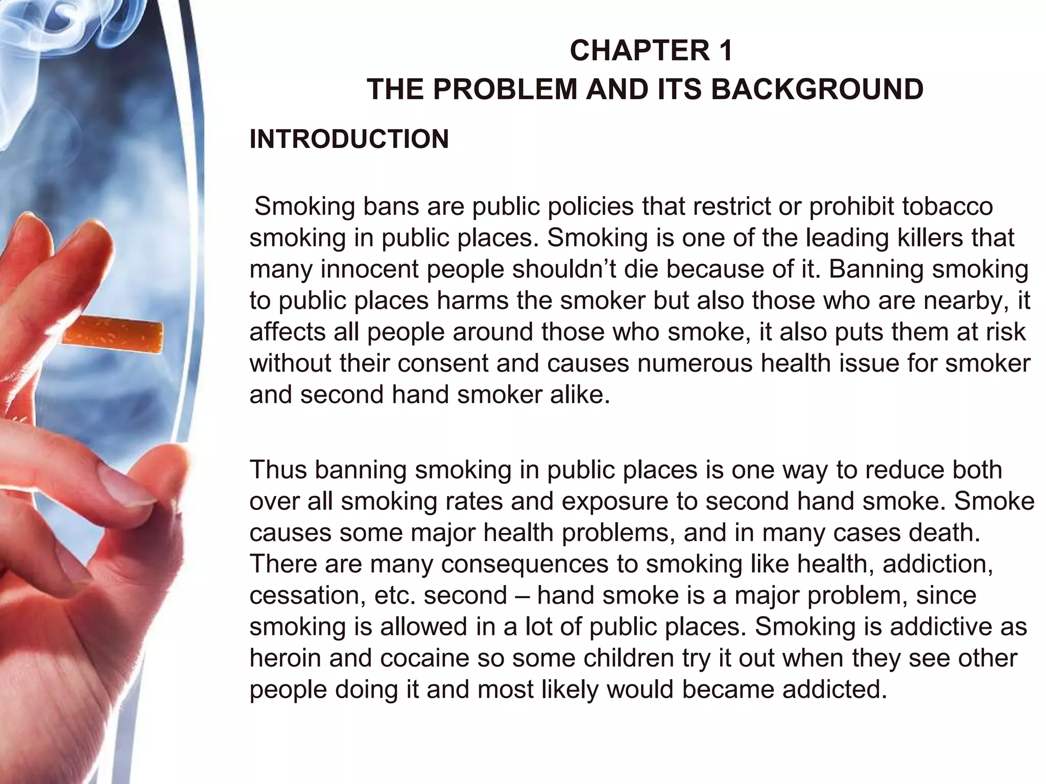 THE BENEFITS OF SMOKING BAN IN PUBLIC PLACES.pptx