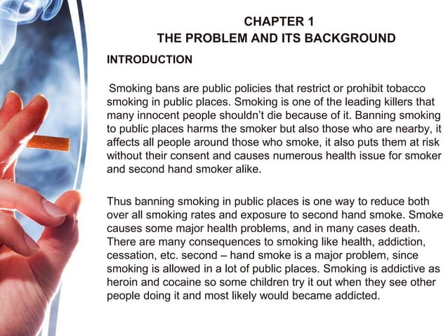 THE BENEFITS OF SMOKING BAN IN PUBLIC PLACES.pptx