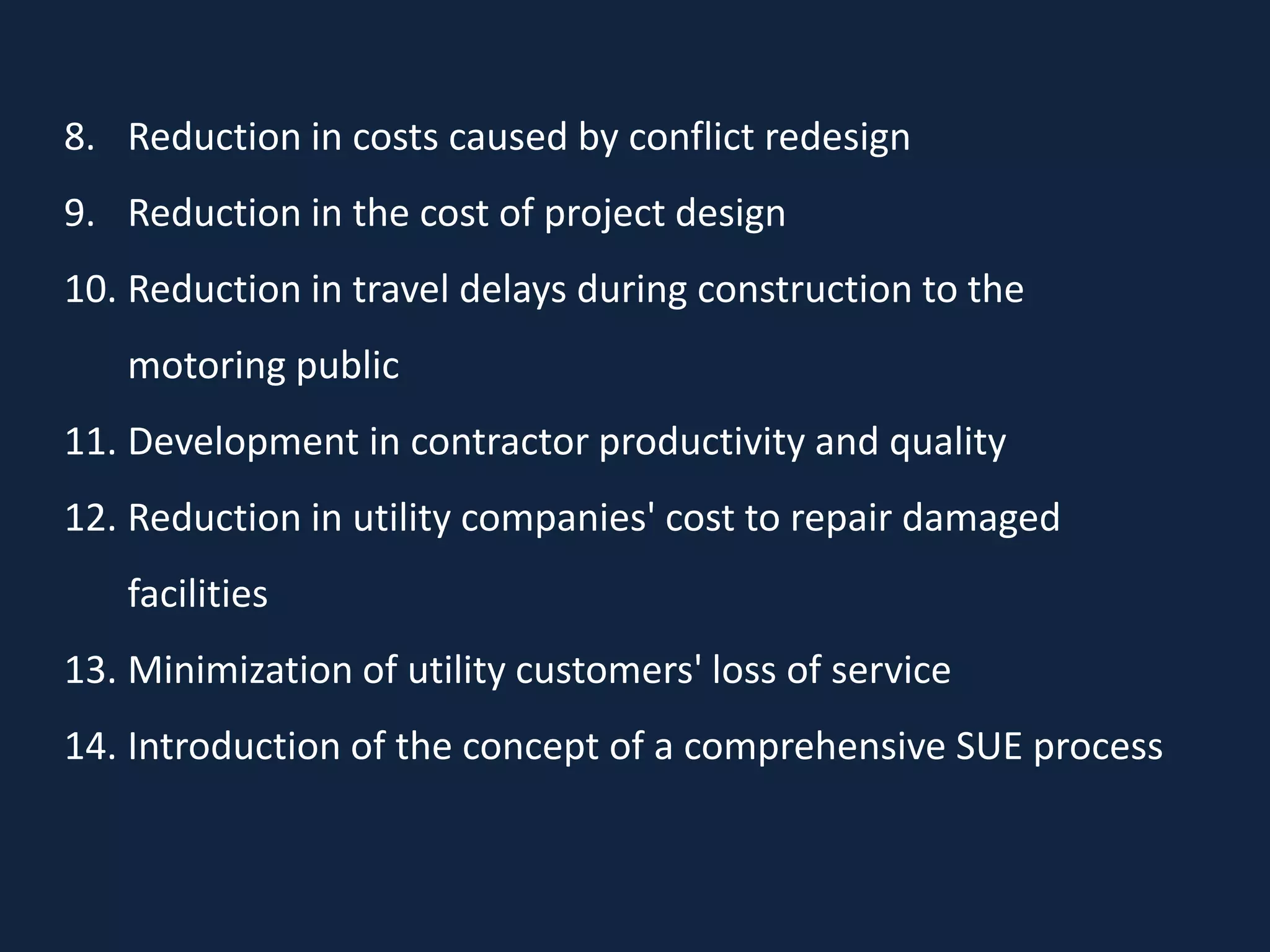 The benefits of subsurface utility engineering | PPTX