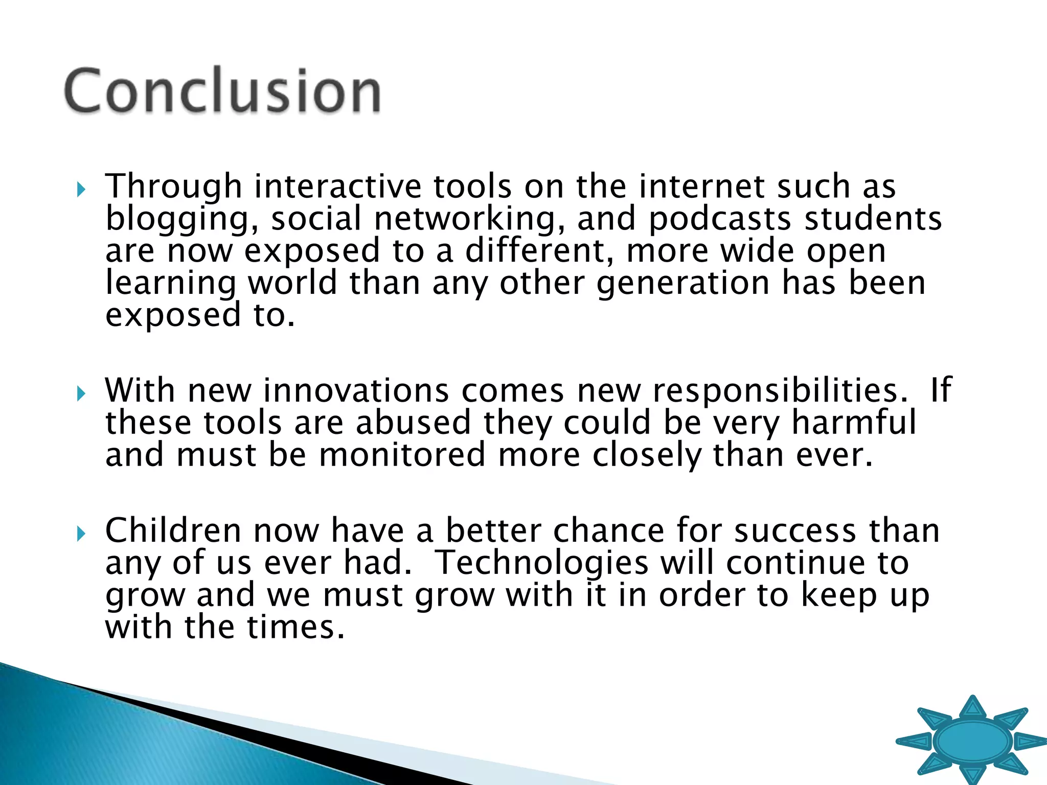 The benefits of technology inside and outside of | PPTX