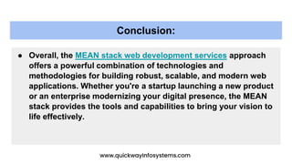 The benefits of the MEAN stack approach to robust web application development..pptx