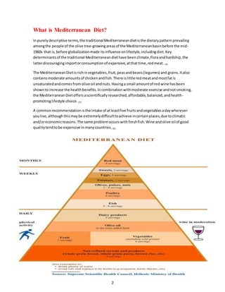 The benefits of the mediterranean diet pattern for adults | PDF