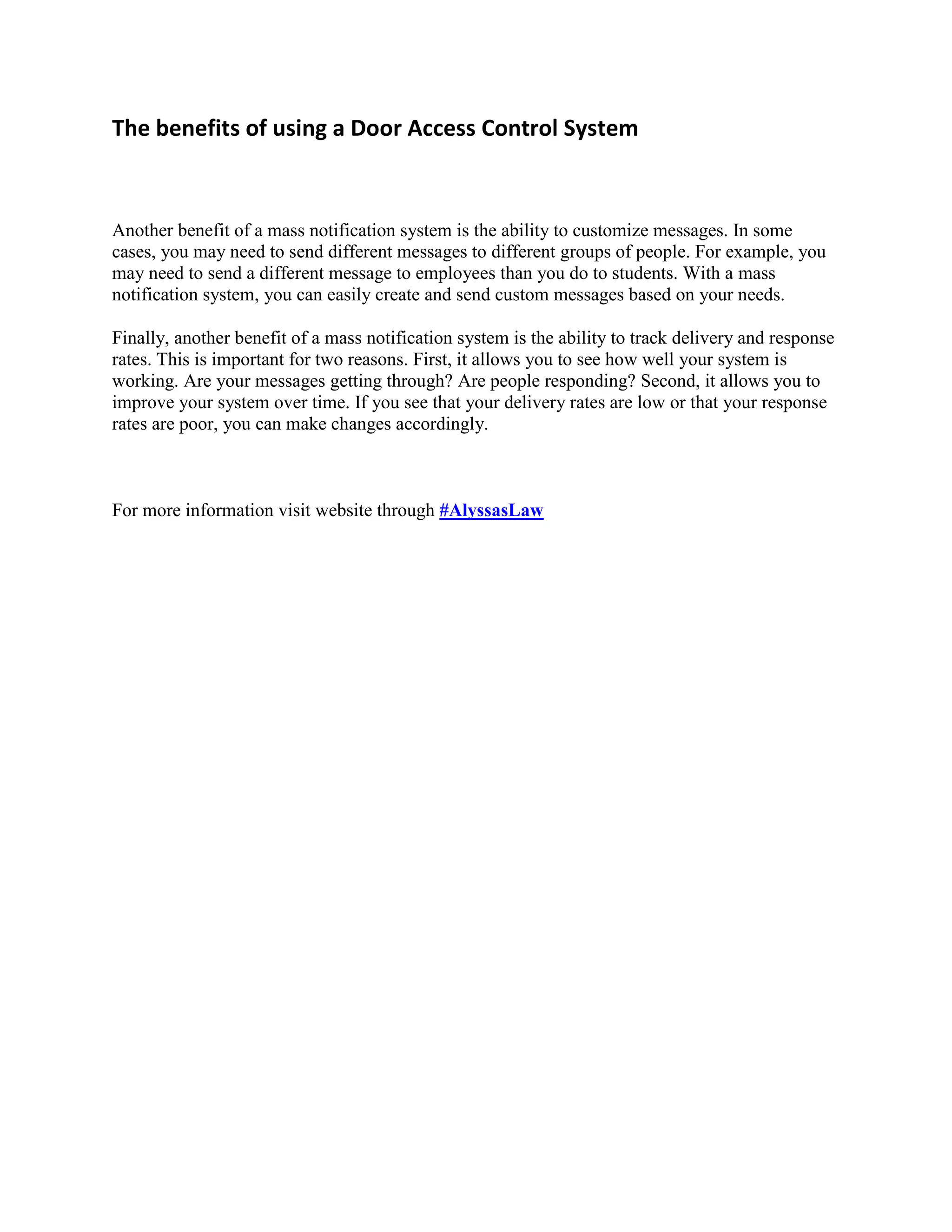 The benefits of using a Door Access Control System.docx