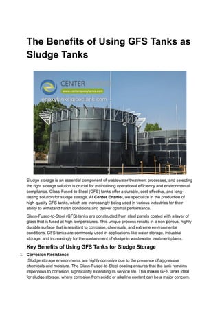 The Benefits of Using GFS Tanks as Sludge Tanks.docx