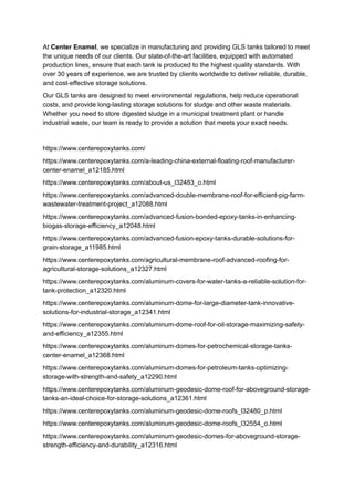 The Benefits of Using GLS Tanks as Sludge Storage Tanks.docx
