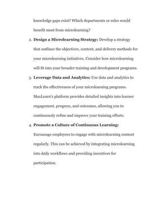 The Benefits of Using Microlearning Software for Employee Development _ MaxLearn.pdf