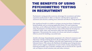 The benefits of using psychometric testing in recruitment.pdf | Resume ...