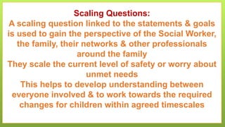 The benefits of using the Signs of Safety SoS approach - Short slide ...