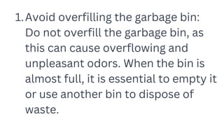 The Importance of Properly Using and Maintaining Washroom Garbage Bins ...