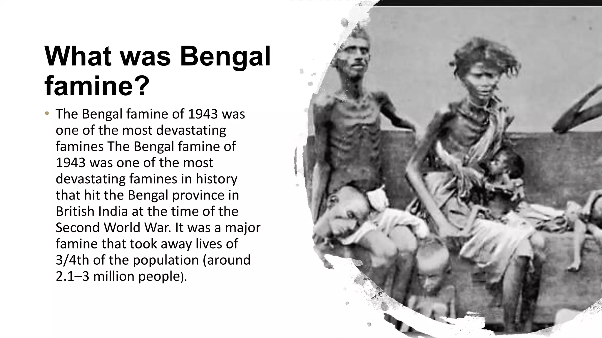 The bengal famine of 1943 | PPTX