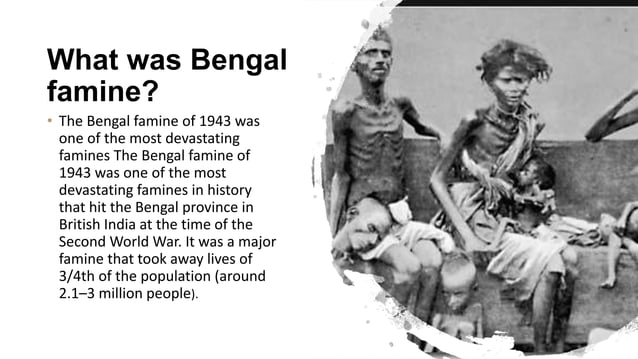 The bengal famine of 1943