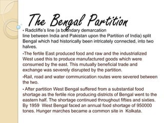 The bengal partition | PPTX