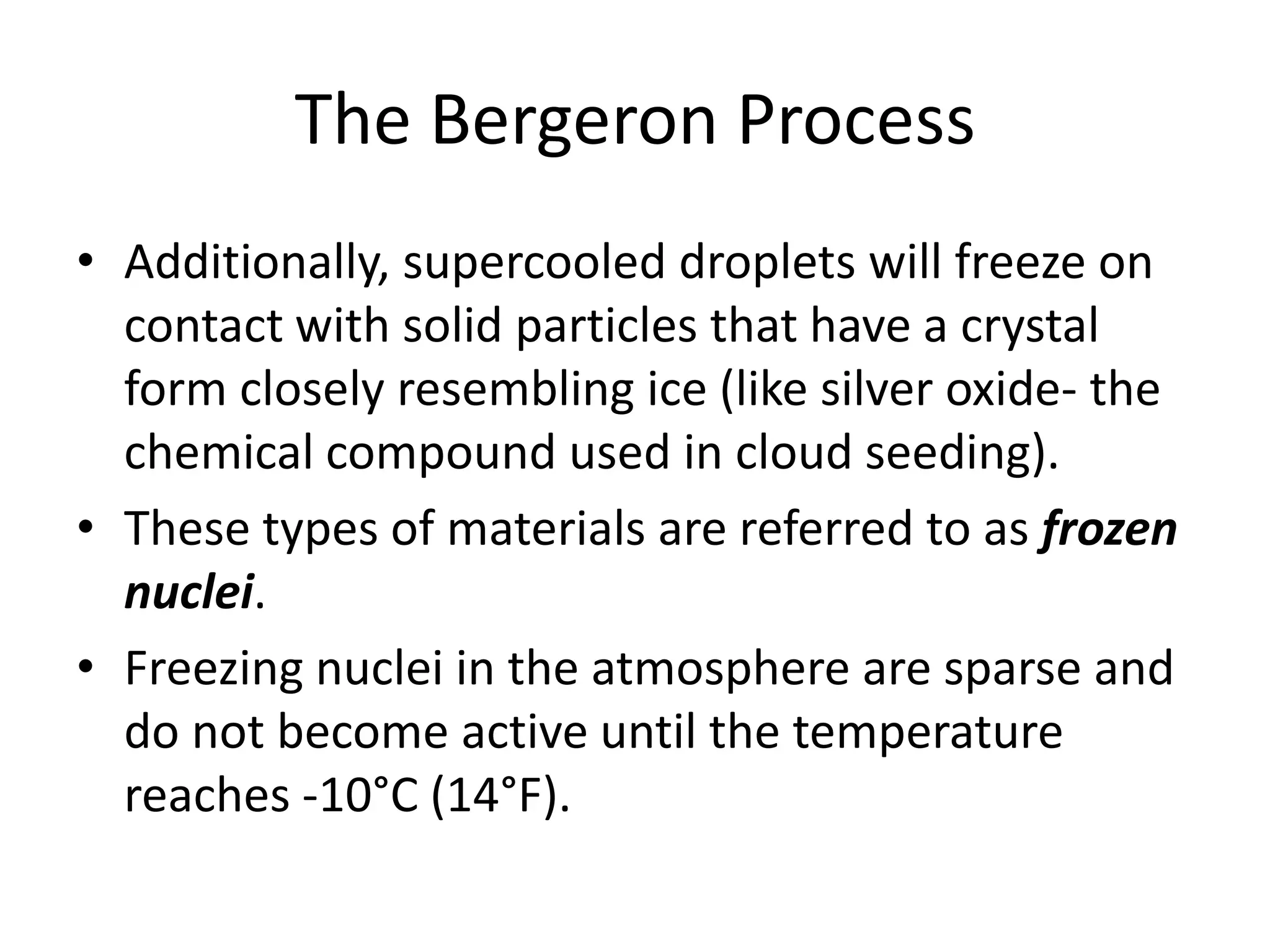 The Bergeron Process | PPTX