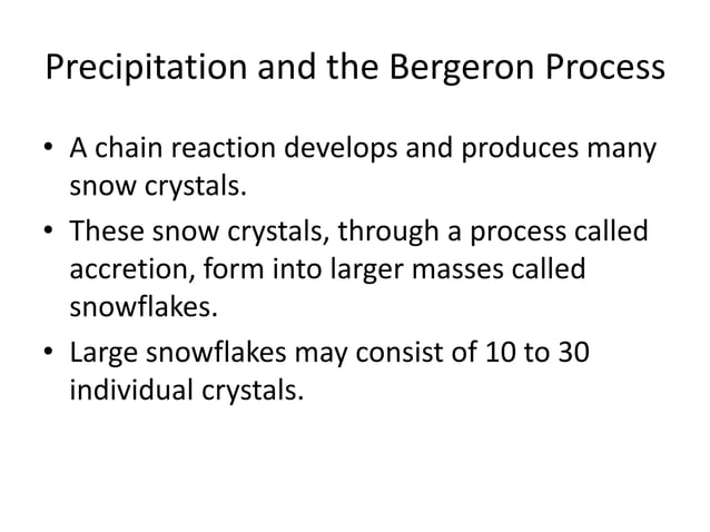 The Bergeron Process