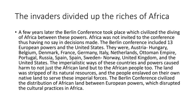 The berlin conference of 1884 | PPTX