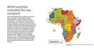 The berlin conference of 1884 | PPTX