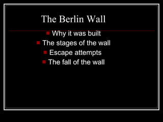The Berlin Wall | PPT