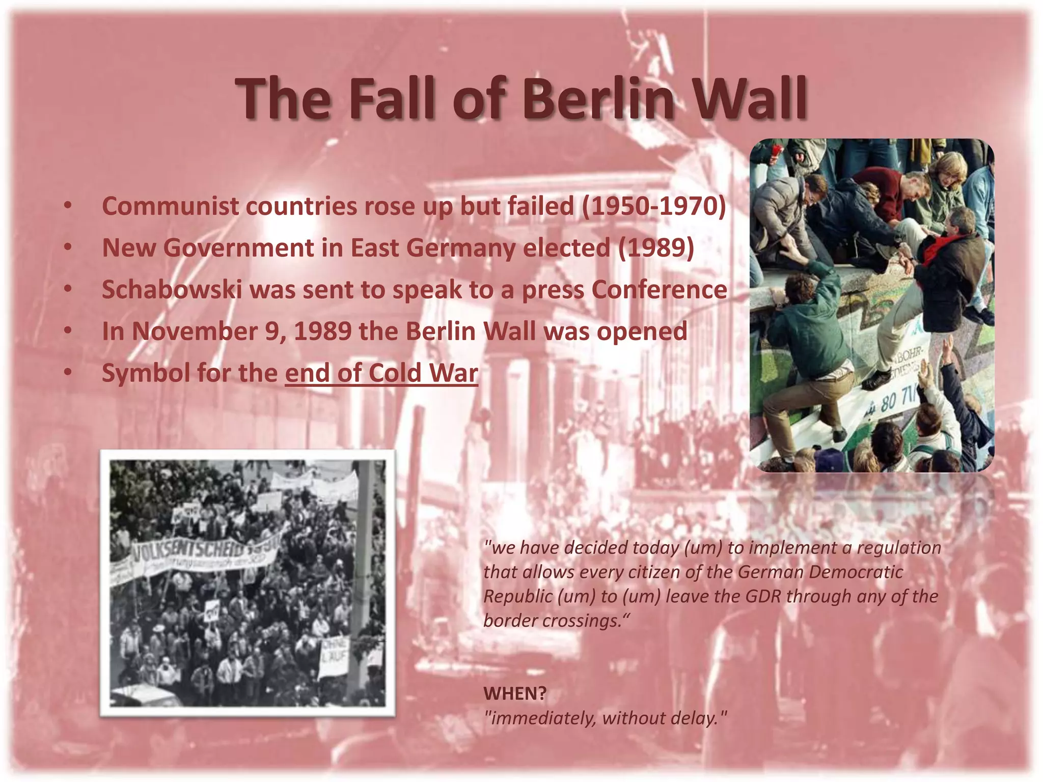 The berlin wall | PPT | Free Download