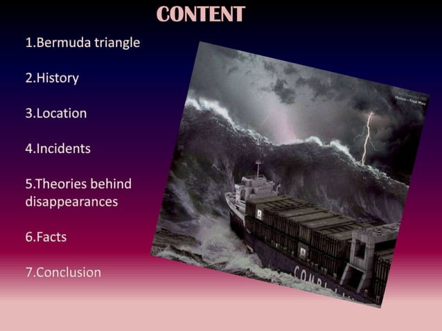 The bermuda triangle | PPT