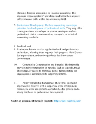 The best accounting internship updated 2023 document 10.docx