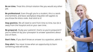 The best advice for Nursing Students starting Clinical | PDF