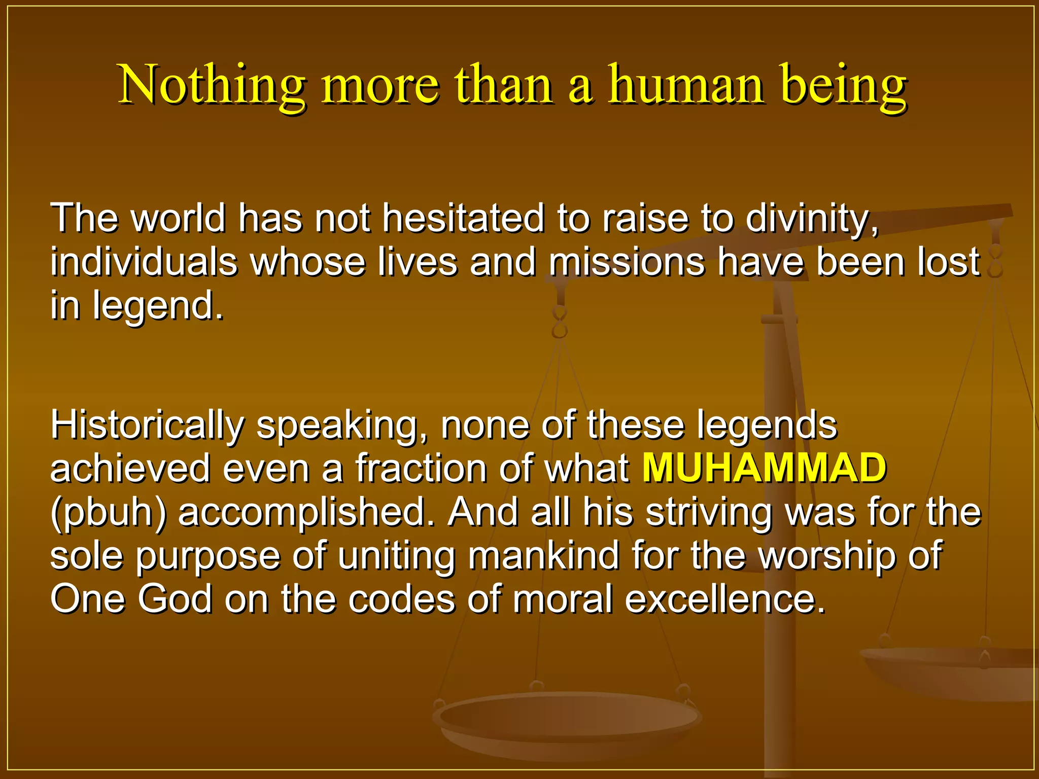 Muhammad - The Best & Successful Among Men | PPT