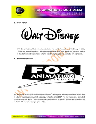The best animation studios in the world | PDF