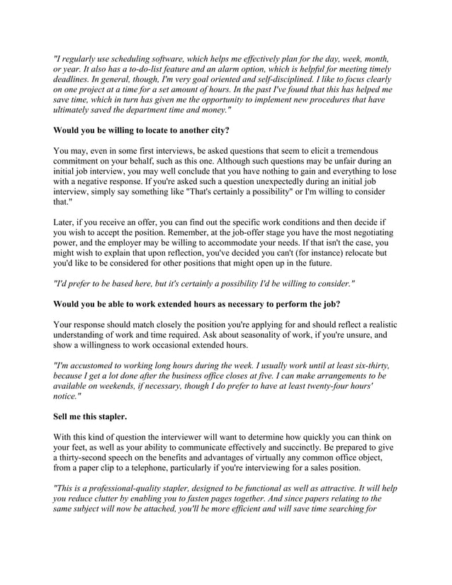 The Best Answers To Tough Interview Questions the-best-answers-to-tough-interview-questions