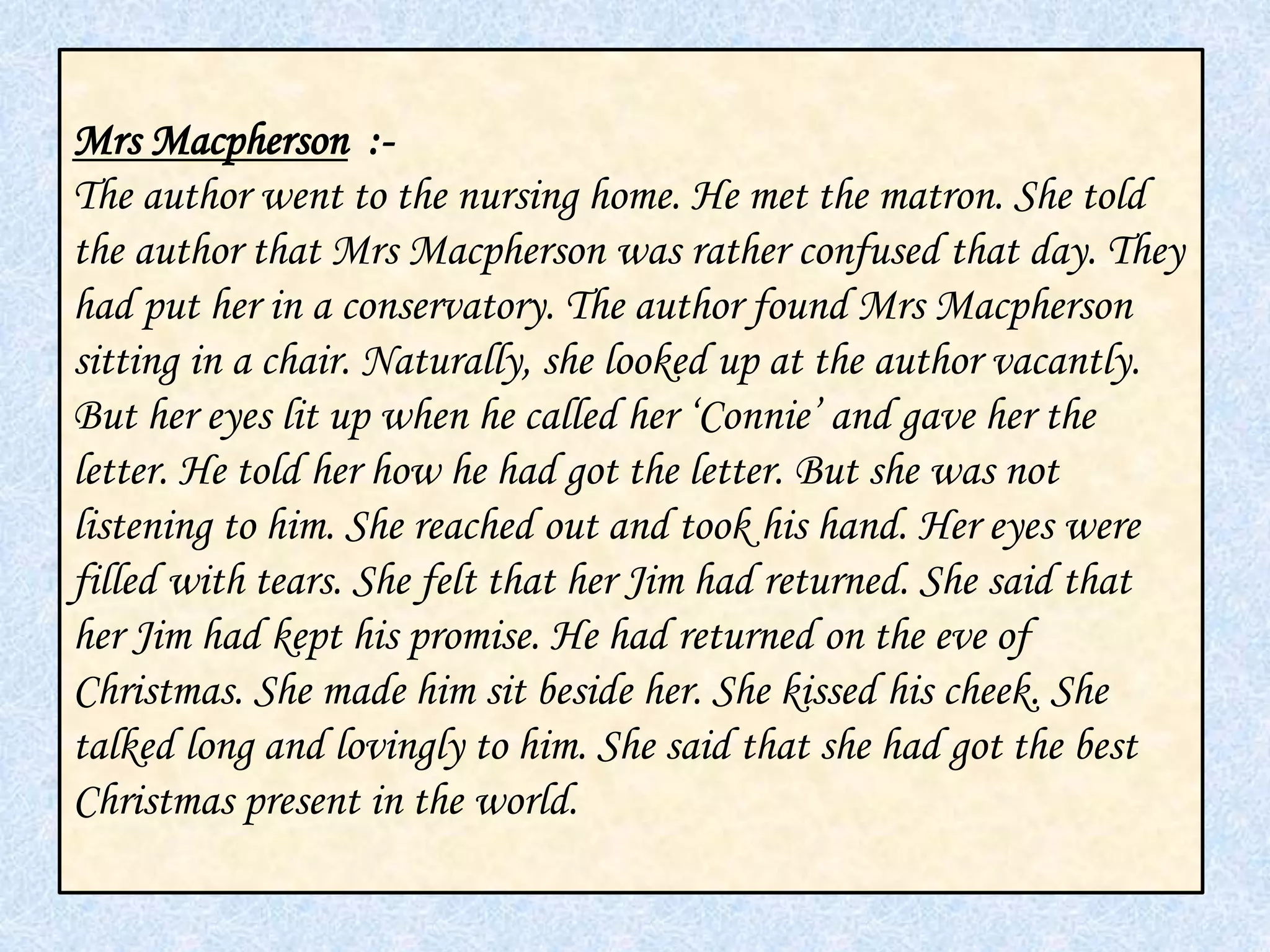 The best christmas present in the world | PPTX