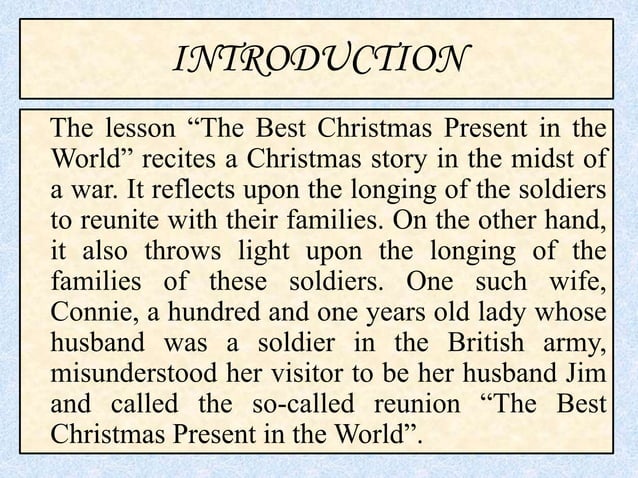 The best christmas present in the world | PPTX | Birthday | Personal ...